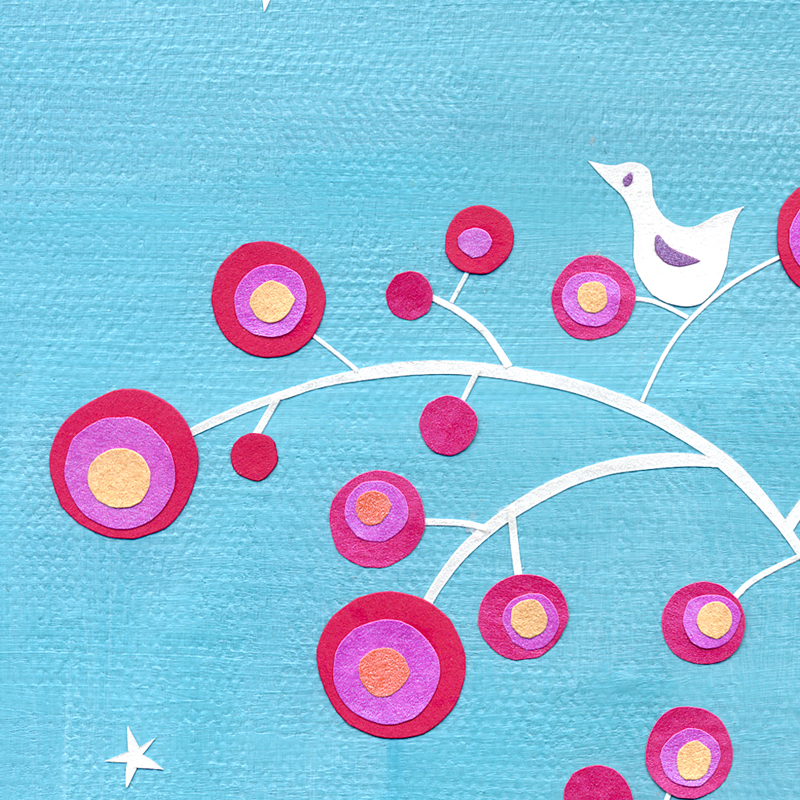 Moon Berries - Art Print - 8 X 8 on Luulla