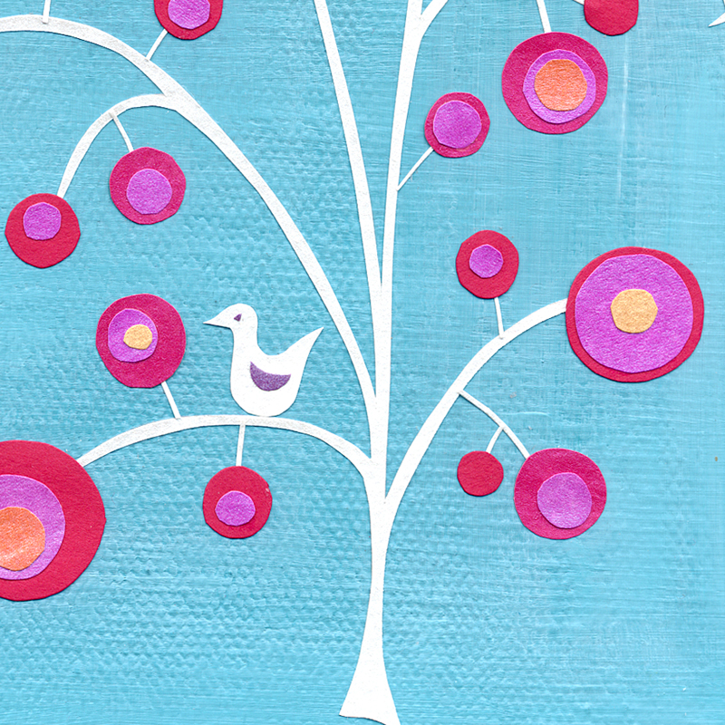 Moon Berries - Art Print - 8 X 8 on Luulla