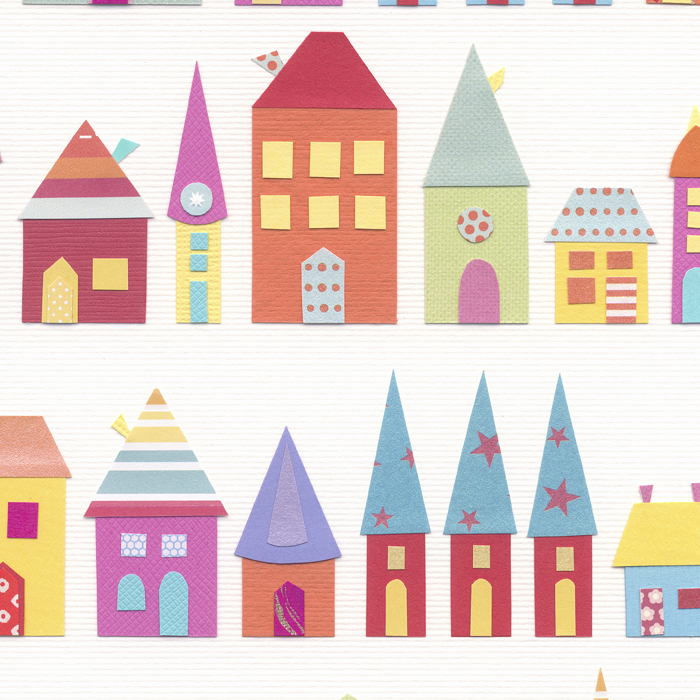 They Lived In A Paper Village - Art Print - A4 (8.3" X 11.7") on Luulla